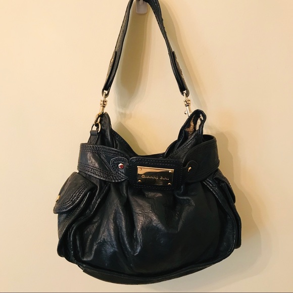 Gianni Bini | Bags | Gianni Bini Black Leather Handbag | Poshmark
